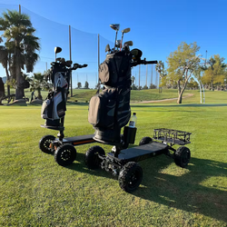 CycleBoard X-Quad 3000 Golf Caddy | Top Speed 27 mph, 36+ holes