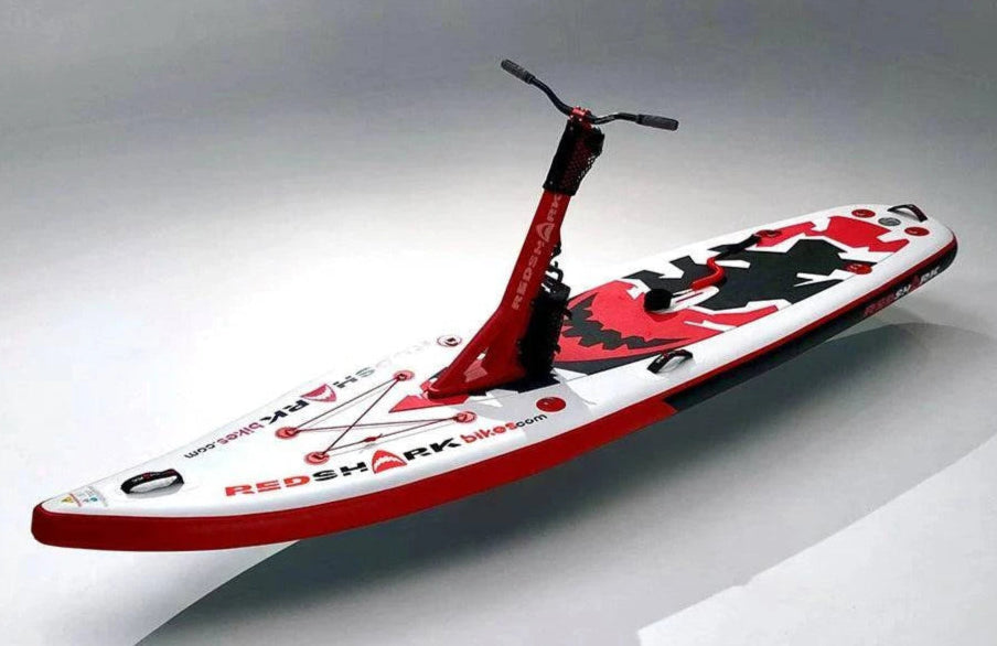 Red Shark Electric Assist Inflatable Paddleboard iSUP | E-Boarders